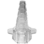 Oxygen Connector, One Piece, Christmas Tree, Plastic, Clear | Tri-anim ...